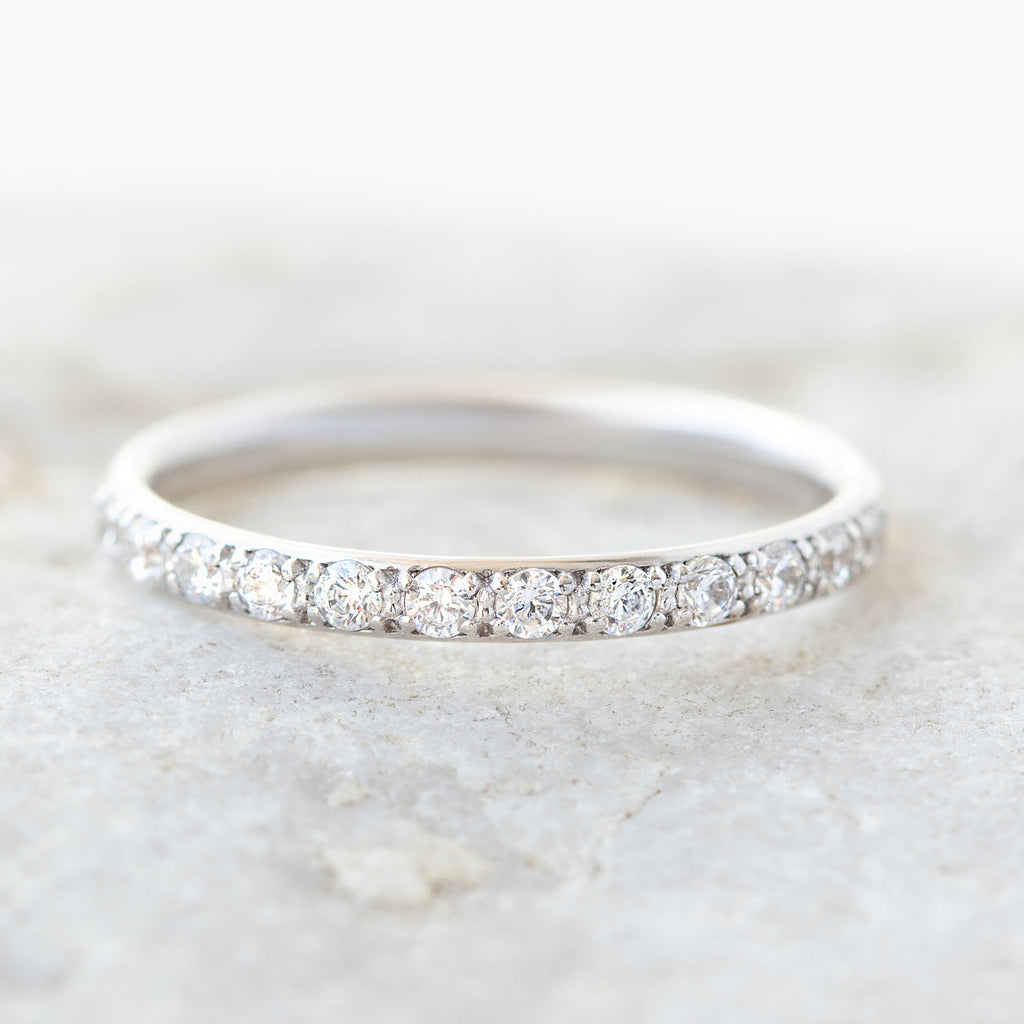 Round Brilliant Cut Half Eternity Wedding Band – Darby Diamonds LLC